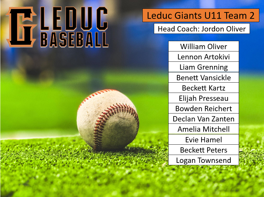 Rosters – Leduc Baseball Association