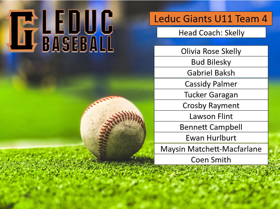 Rosters – Leduc Baseball Association