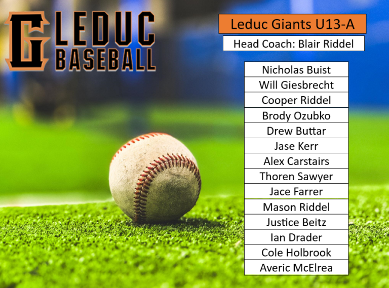 Rosters – Leduc Baseball Association