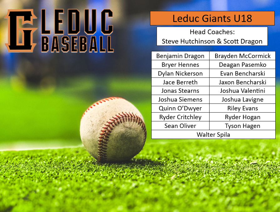 Rosters – Leduc Baseball Association